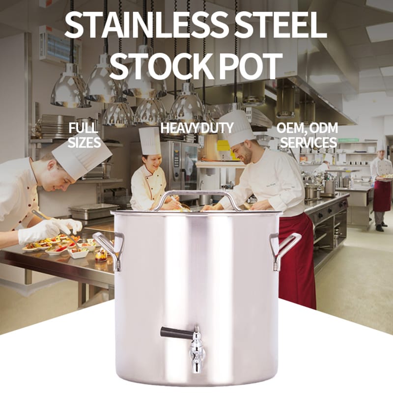 Stainless steel stock pot with tap - Xiangsheng - China factory of ...