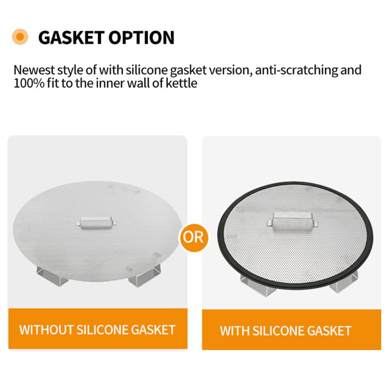 Home brew stainless steel false bottom