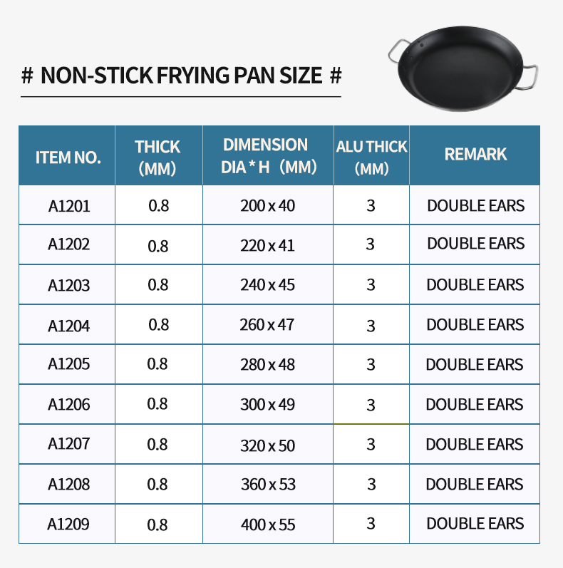 Tri-Ply Stainless Steel Non-Stick Paella Pan